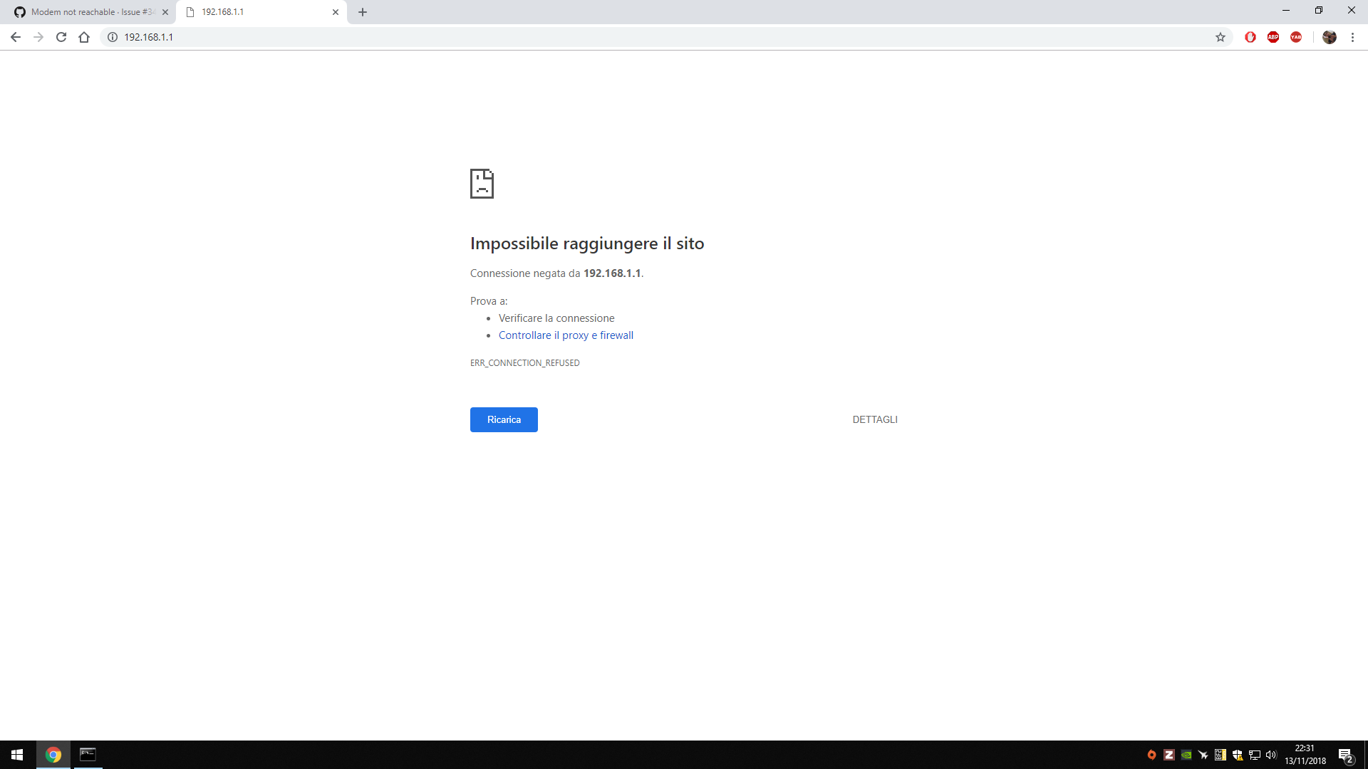 Modem non raggiungibile · Issue #349 · Ansuel/tch-nginx-gui · GitHub