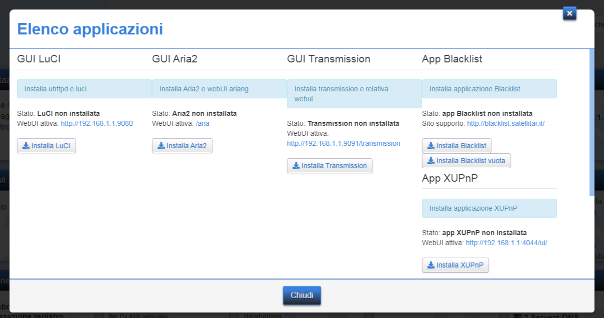 Elenco Applicazione · Issue #505 · Ansuel/tch-nginx-gui · GitHub