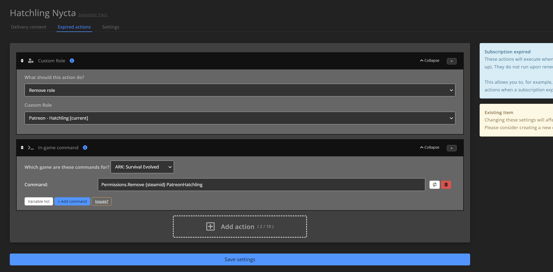 Patreon - Upgrades to Higher Tiers Only Being Partially Completed · Issue #369 · gameserverapp ...