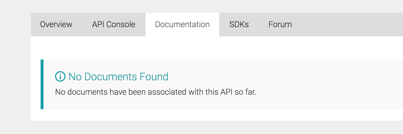 [Store] No Documents Found Message should be displayed in Documentation tab when docs are not ...