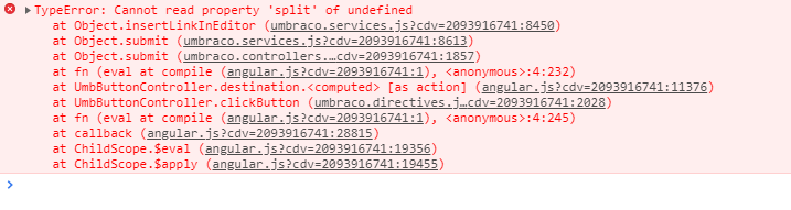 v8: LinkPicker does not work when using the search box · Issue #5689 · umbraco/Umbraco-CMS · GitHub