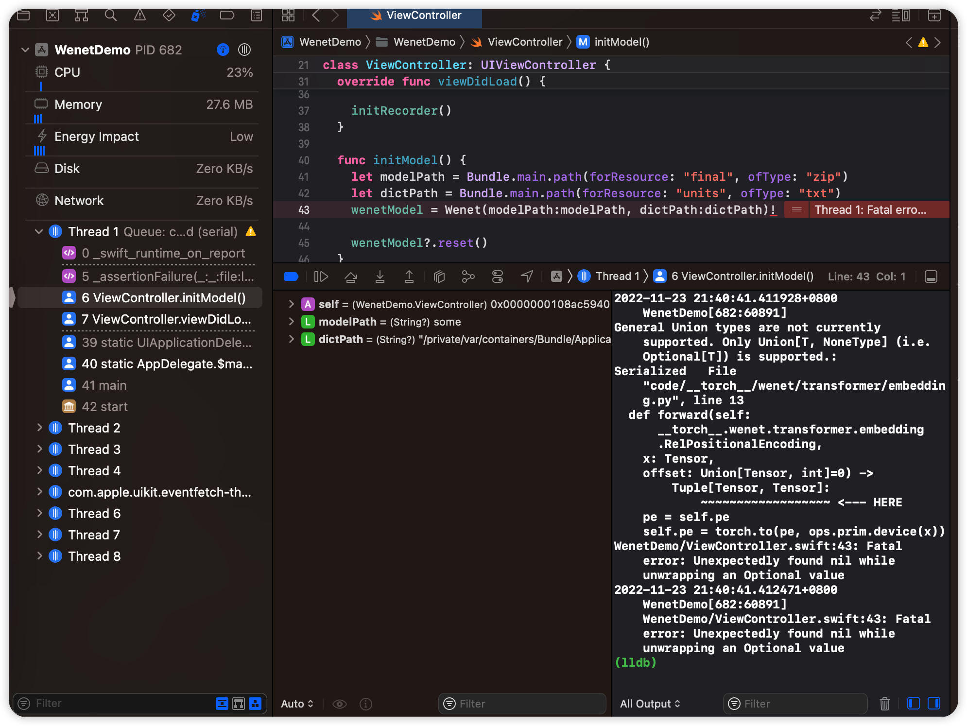 iOS runtime problem · Issue #1579 · wenet-e2e/wenet · GitHub