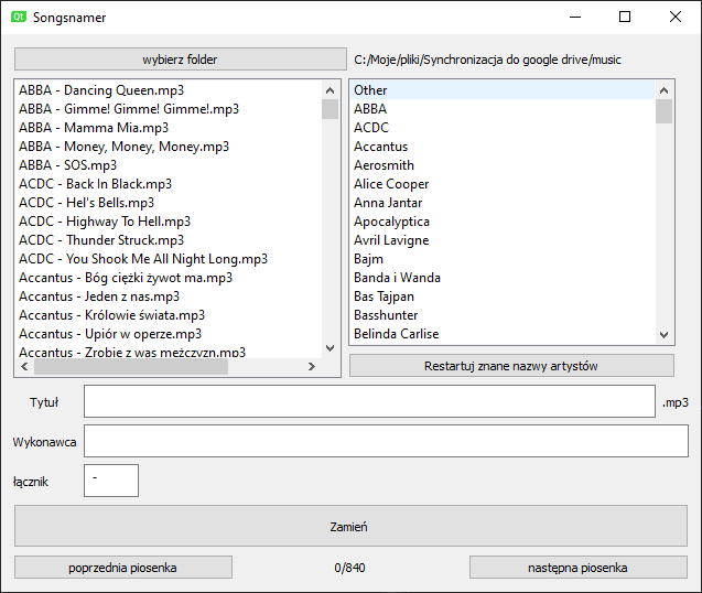 GitHub - Groundy/Songs-namer: Program to quickly change names of many mp3 files in one folder