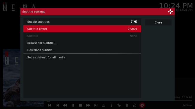 in input adaptive settings for 4k contents, i can not use subtitles ...