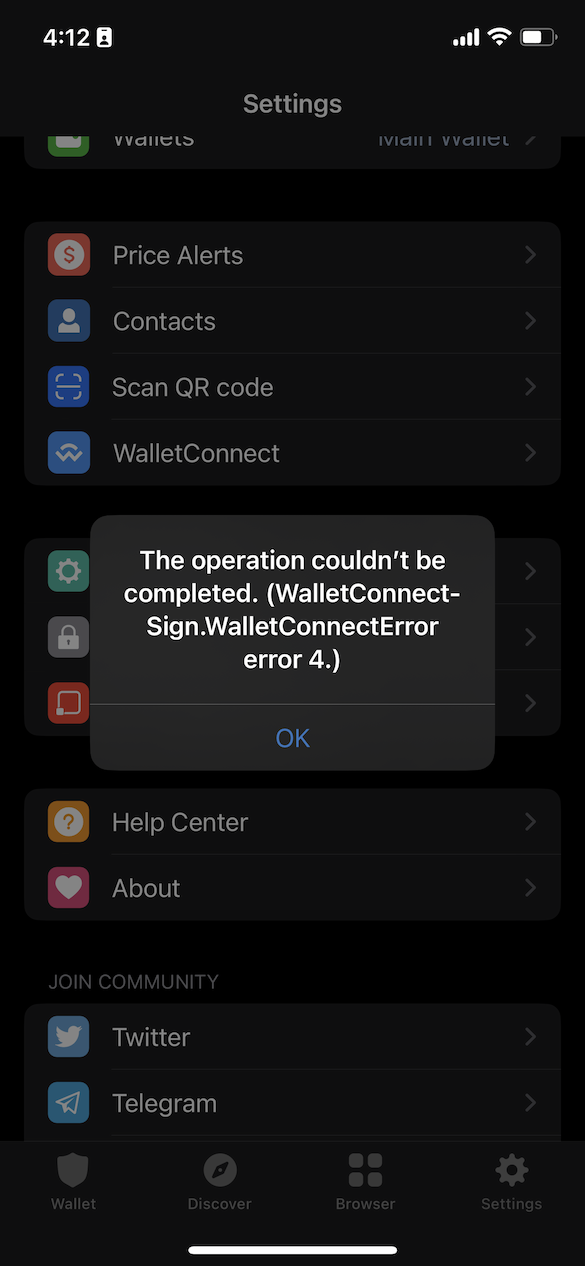 Unable to connect to Trust, Omni, or AlphaWallet · Issue #1952 · WalletConnect/walletconnect ...