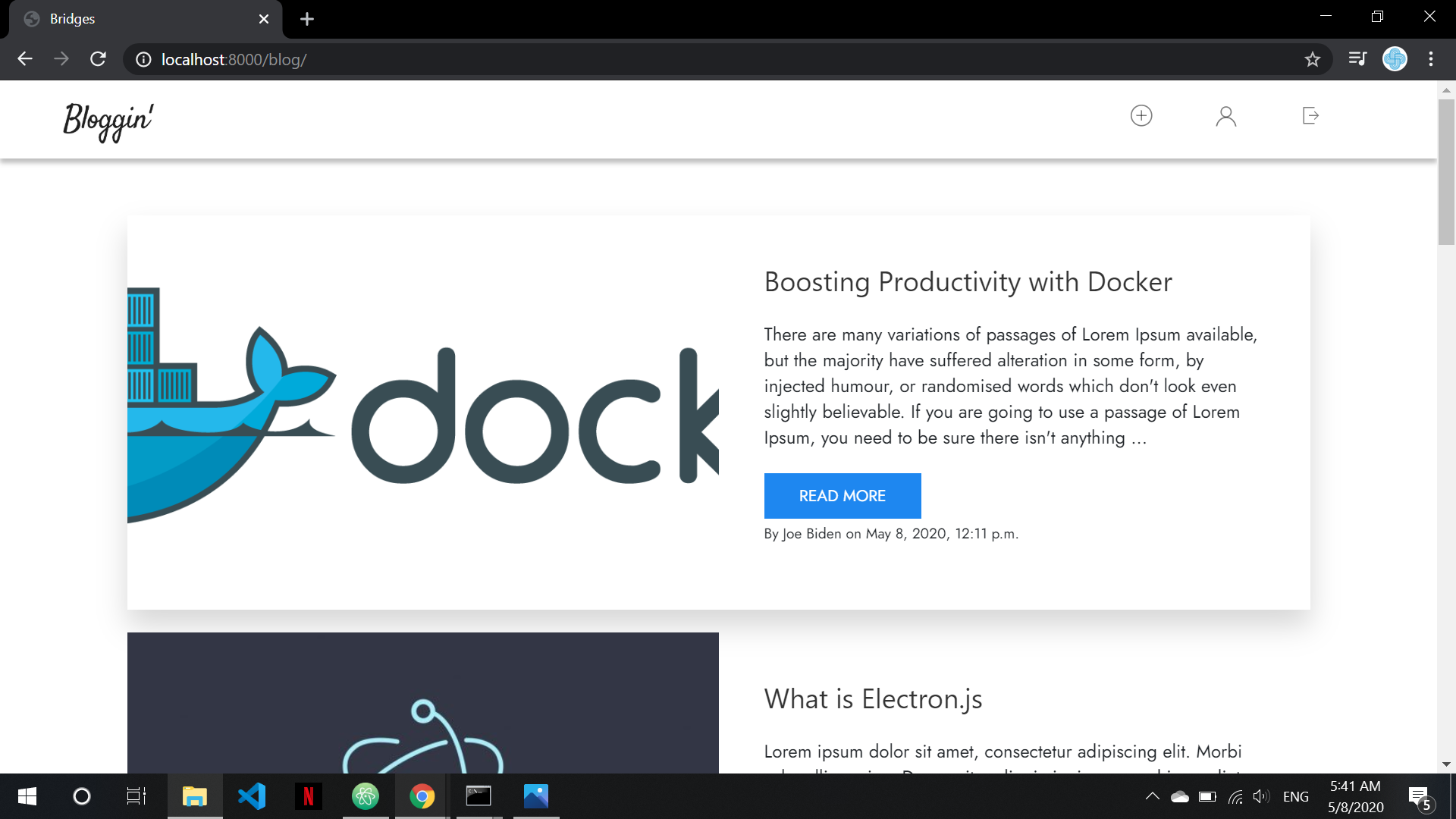 GitHub - onkhida/bloggin: A Simple Blog Application I built with Django ...