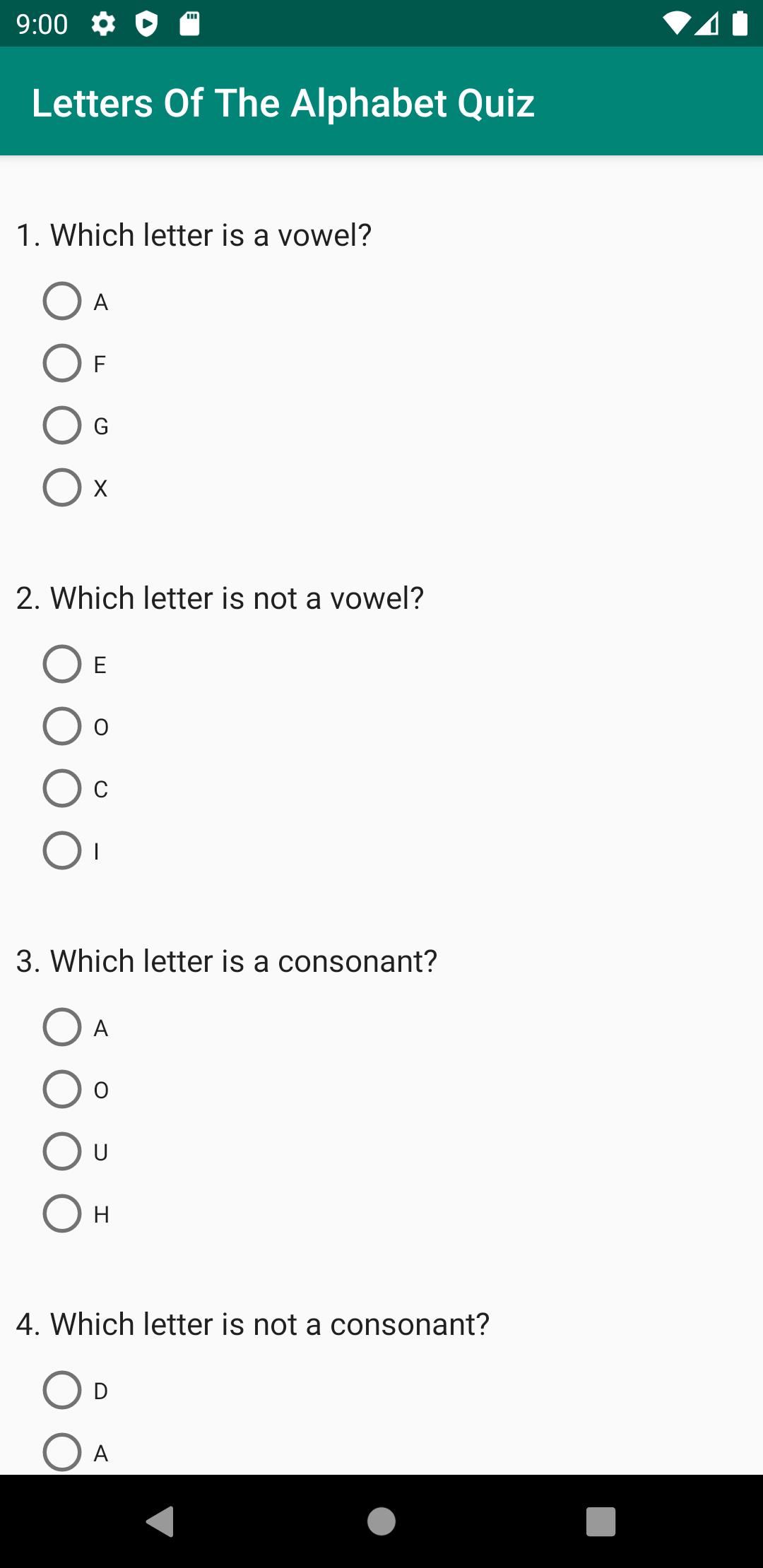 GitHub - christianmontemayor/Quiz-App: My third Android development ...