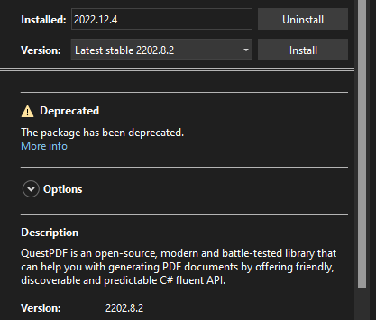 Incorrect Version Number Uploaded to NuGet · Issue #381 · QuestPDF/QuestPDF · GitHub