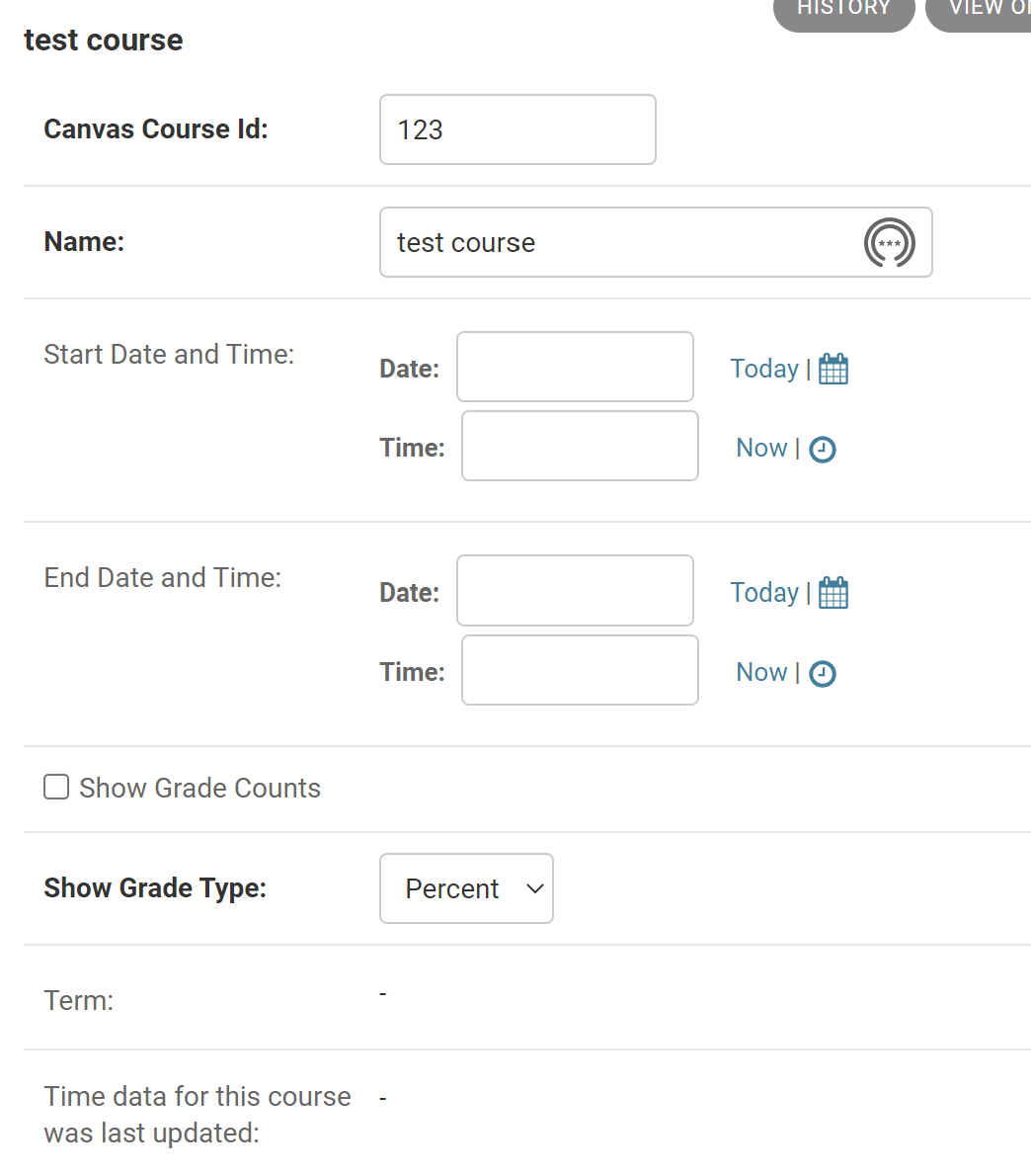 When a course/term has no start/end date message should just be info ...
