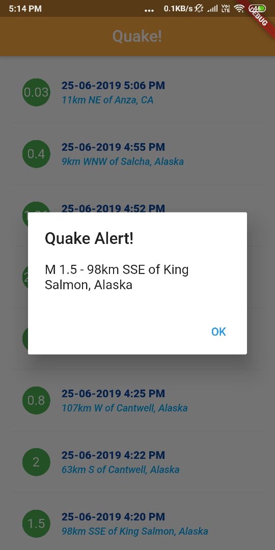 GitHub - jainharsh21/QUAKE-APP: It is an earthquake alert app created using Flutter which gives ...