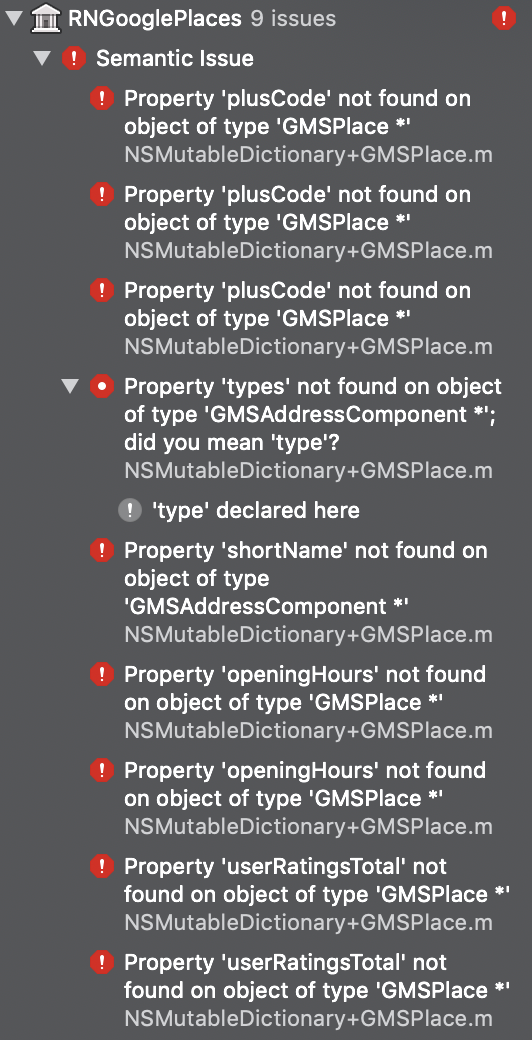 RNGooglePlaces - Semantic Issue · Issue #227 · tolu360/react-native-google-places · GitHub