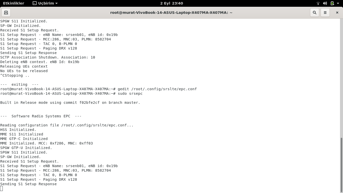 I installed and run srslte but it not connecting to my phone ? Why ...