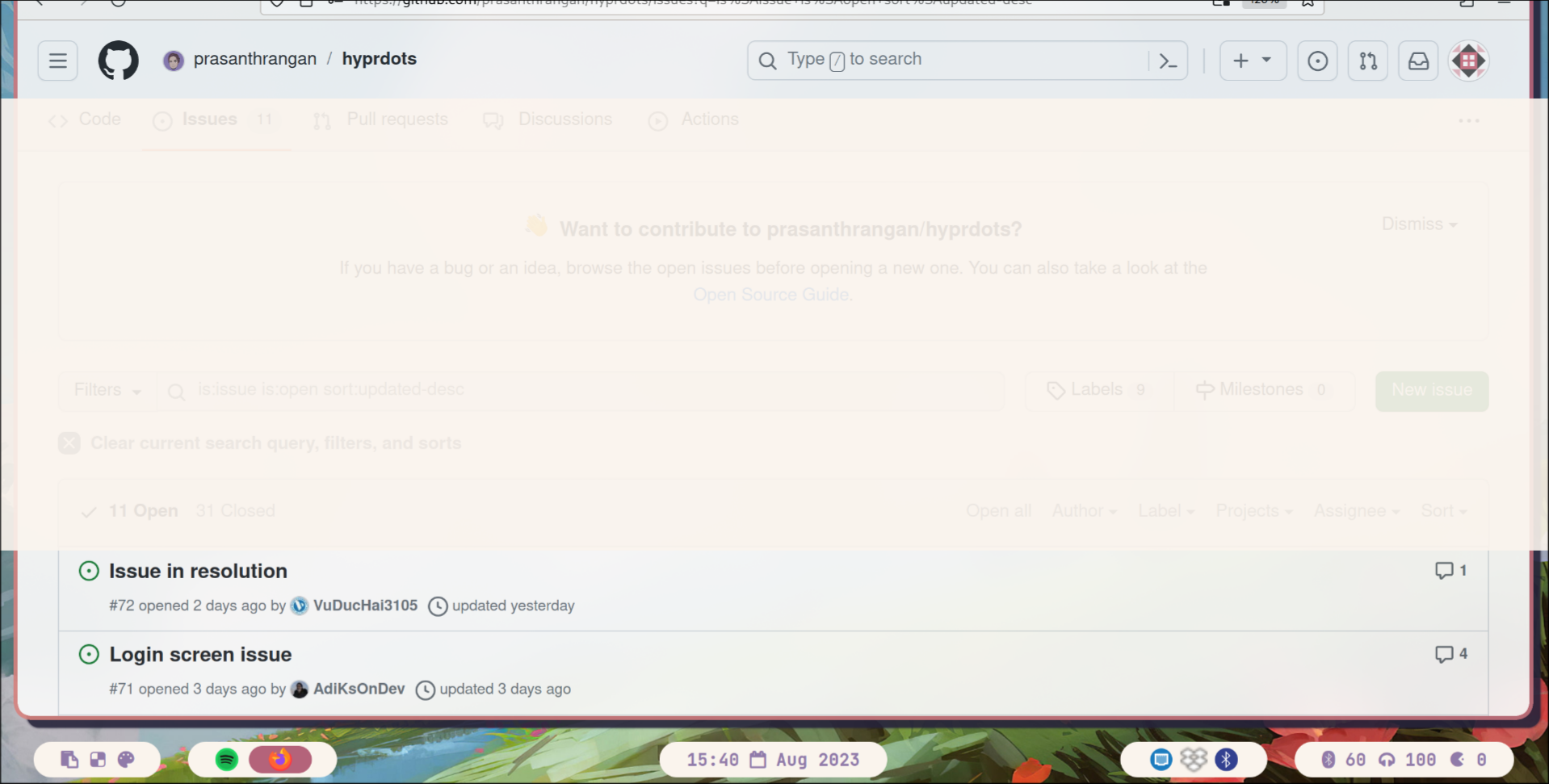 How to not break theme selector when increading dpi? · Issue #77 · prasanthrangan/hyprdots · GitHub
