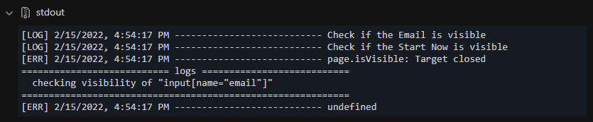[Question] page.isVisible: Target closed · Issue #12117 · microsoft/playwright · GitHub