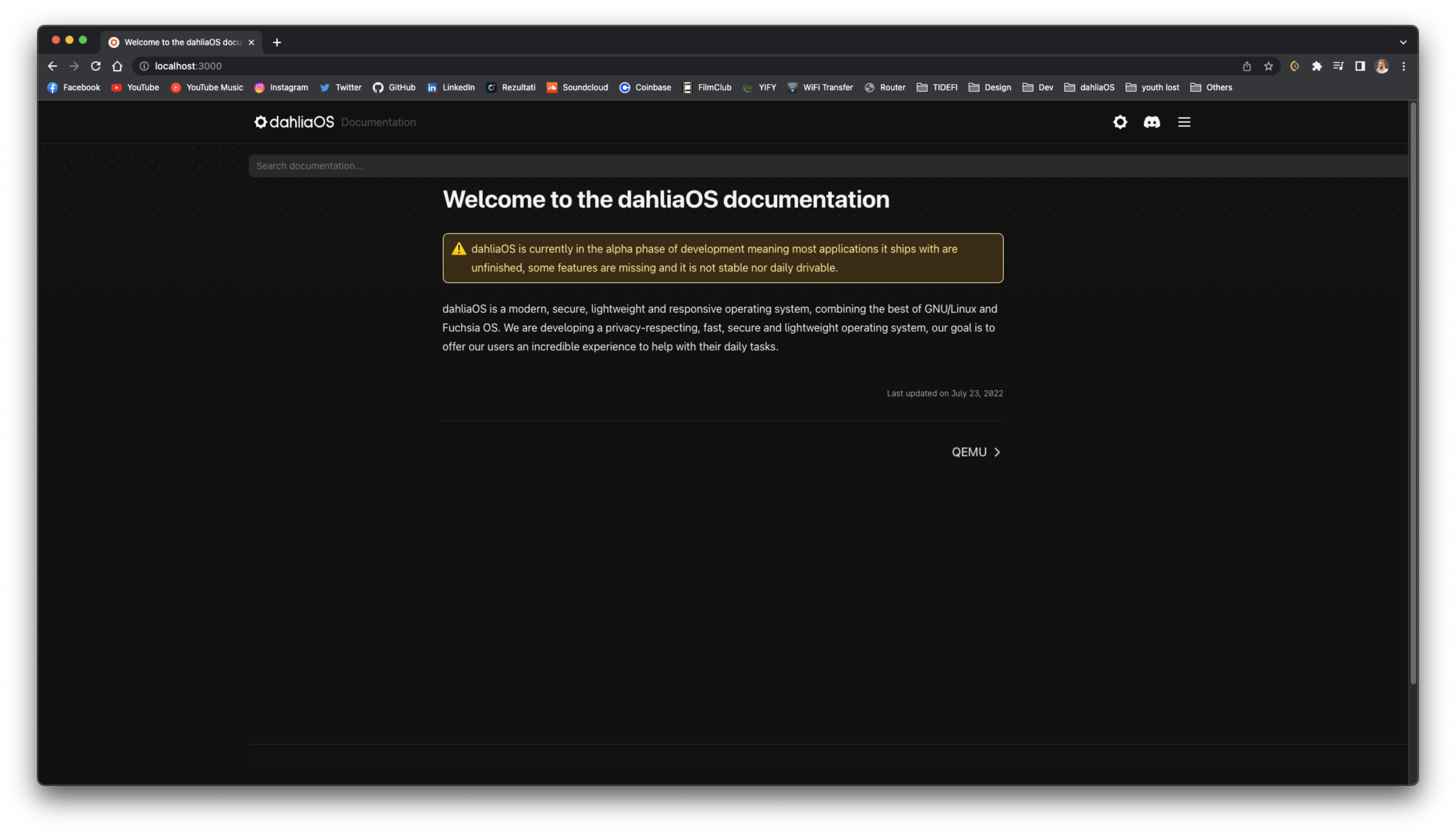 [FEATURE REQUEST] Enable Flexsearch · Issue #130 · dahliaOS/documentation · GitHub