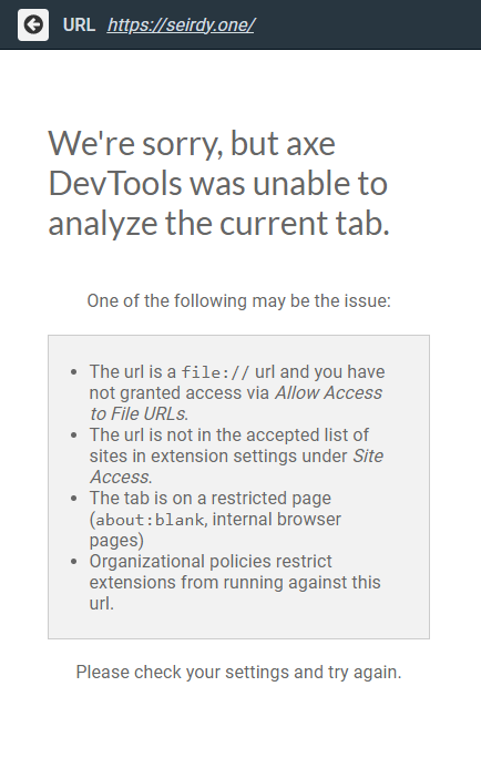 Axe Core And Axe Extensions Fail On Pages With A Sandbox Csp Directive · Issue 3592
