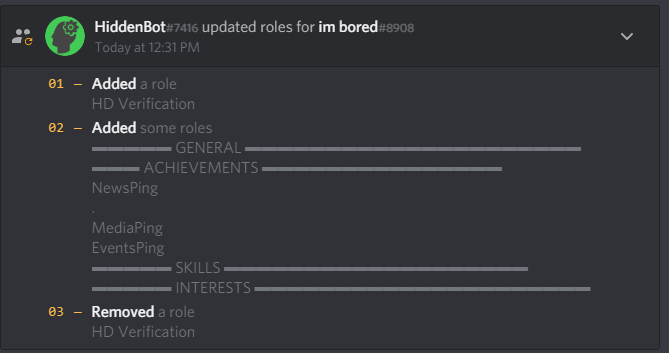 When a bot gives a role, if a reason isn't provided it removes it ...