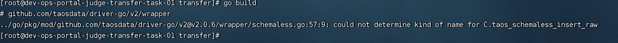 golang 使用taosql原生链接，TDengine2.4.0版本，linux环境，go版本1.17，gcc版本4.8.5 · Issue #19895 · taosdata ...