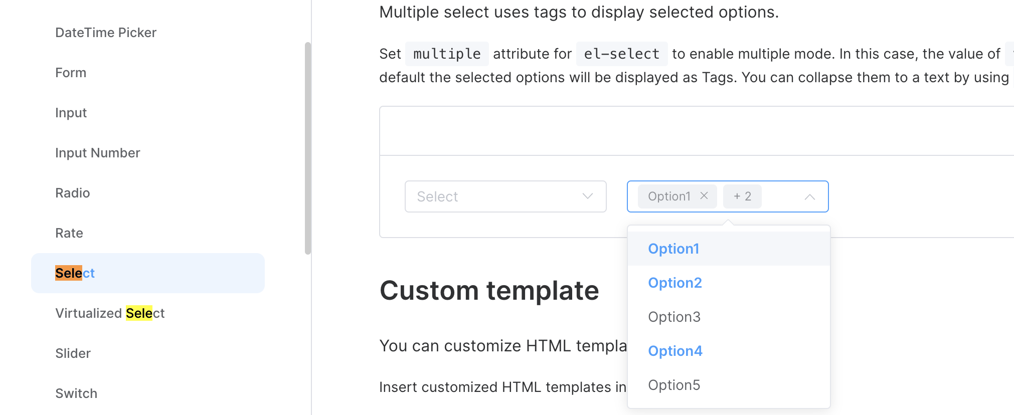 [Bug Report] [el-select] margin-left is broken when multiple · Issue #6120 · element-plus ...