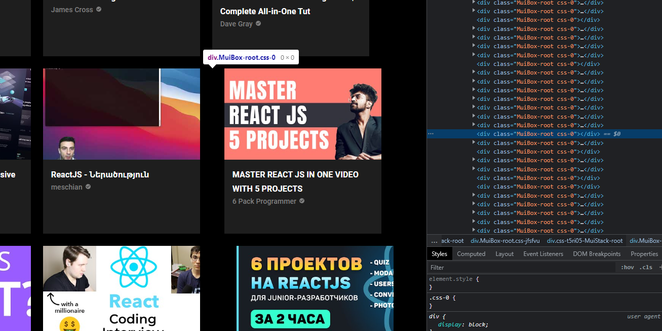 Empty divs between videos · Issue #18 · adrianhajdin/project_youtube_clone · GitHub