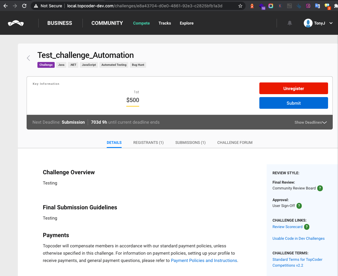 Show The Usable Code Links On The Challenge Description · Issue 5102 · Topcoder Platform