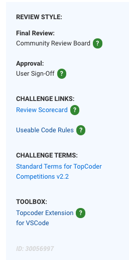 Show The Usable Code Links On The Challenge Description · Issue 5102 · Topcoder Platform