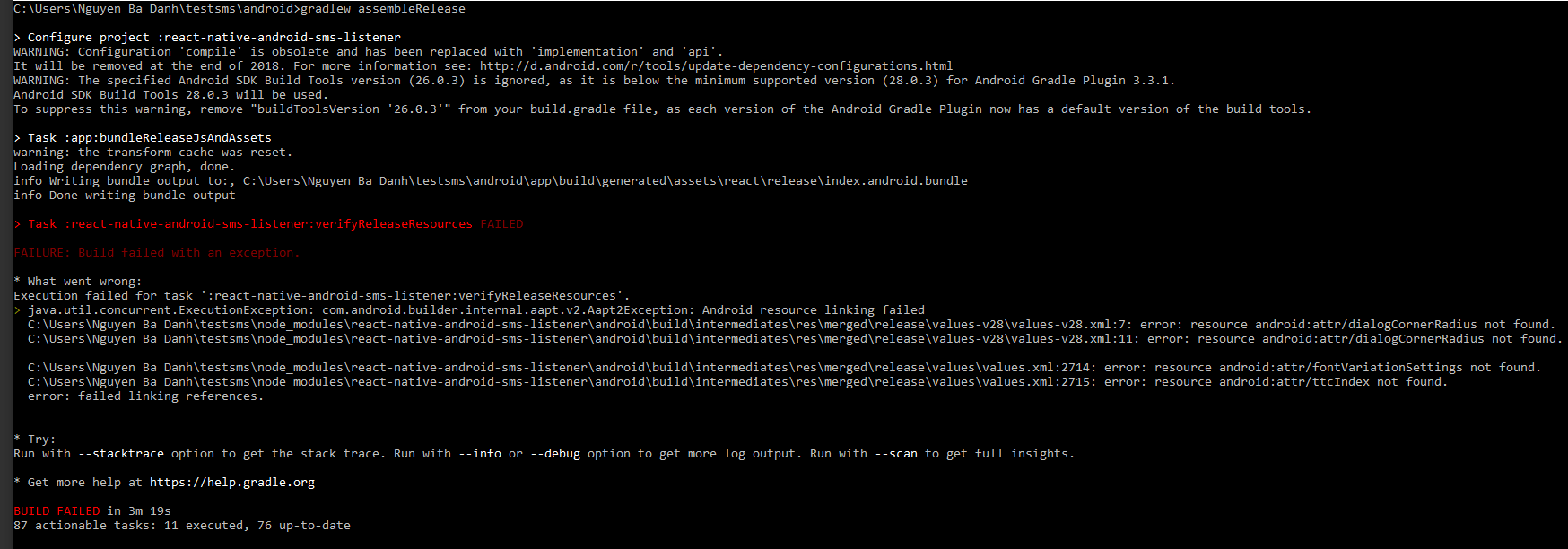 Error Resource Androidattrdialogcornerradius Not Found · Issue 6 · Fardavide