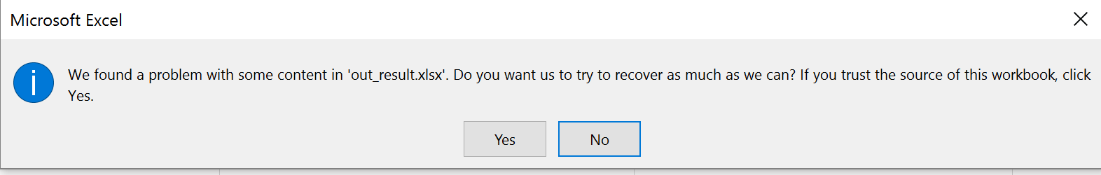 Excel error when opening file with multiple sheets · Issue #343 ...