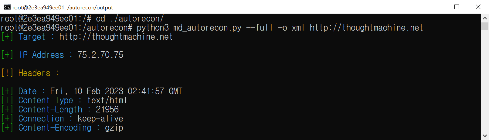 GitHub - n0wn3ss/autorecon: An automation tool to perform multiple reconnaissance attacks on a ...