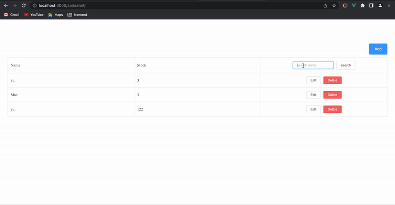 GitHub - yuxinmei/Products: simple table crud