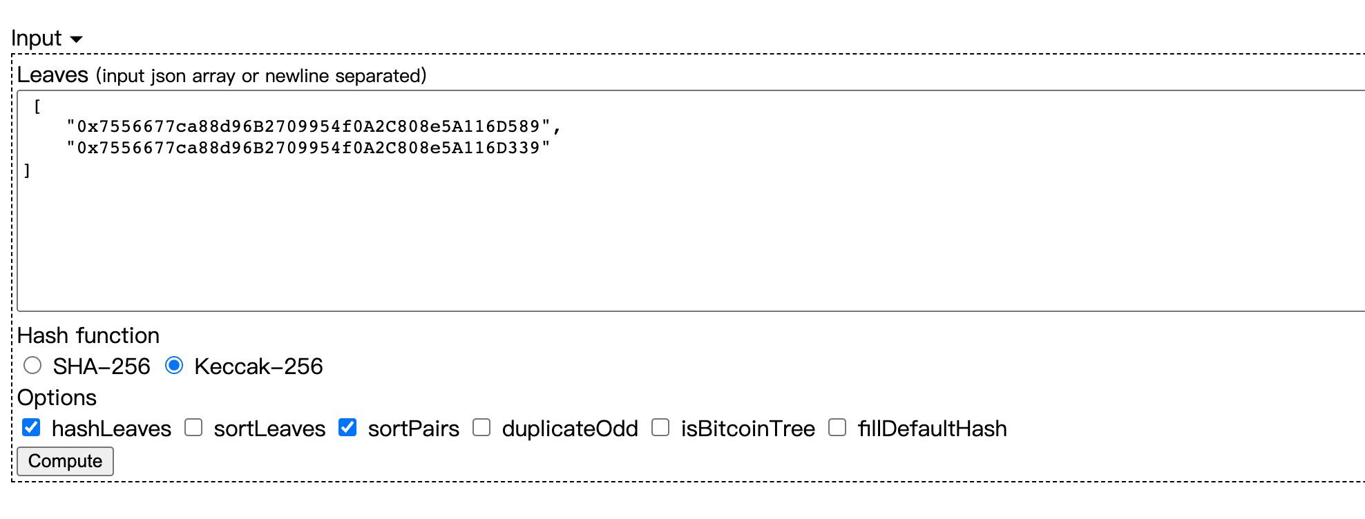 some usage issues · Issue #88 · merkletreejs/merkletreejs · GitHub