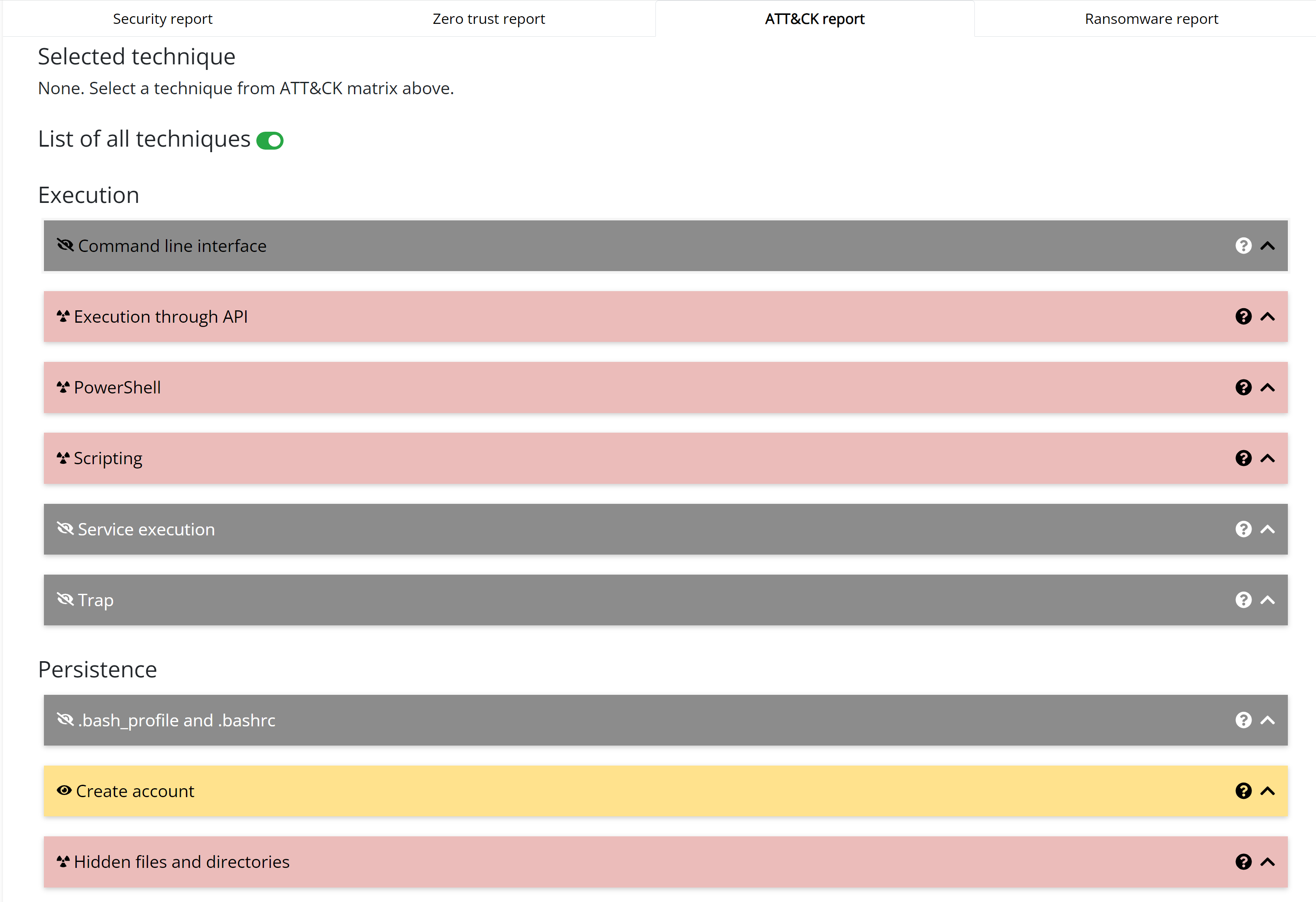 Fix trivial UI stuff in ATT&CK report · Issue #2213 · guardicore/monkey · GitHub