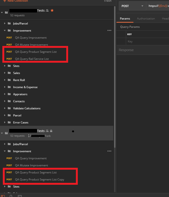 Duplicating a Request causes discrepancies when creating new Forks - "a ...