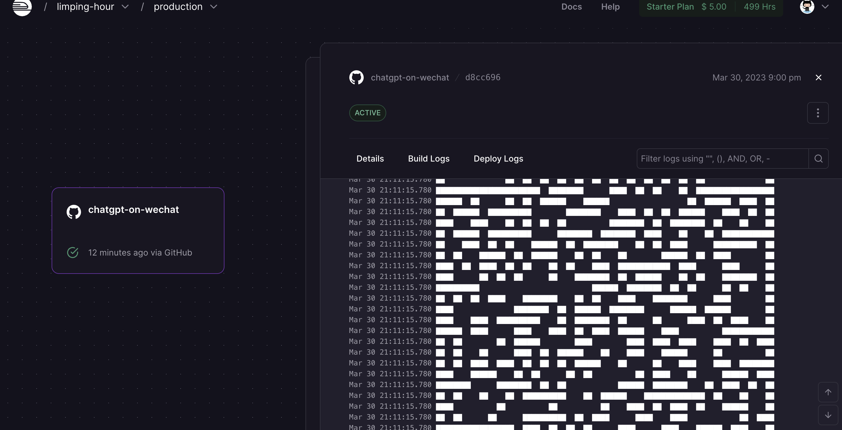 部署到Railway的显示问题 · Issue #698 · zhayujie/chatgpt-on-wechat · GitHub