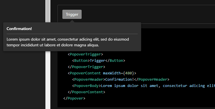 How to change `max-width` in Popover component? · Issue #356 · trendmicro-frontend/tonic-ui · GitHub