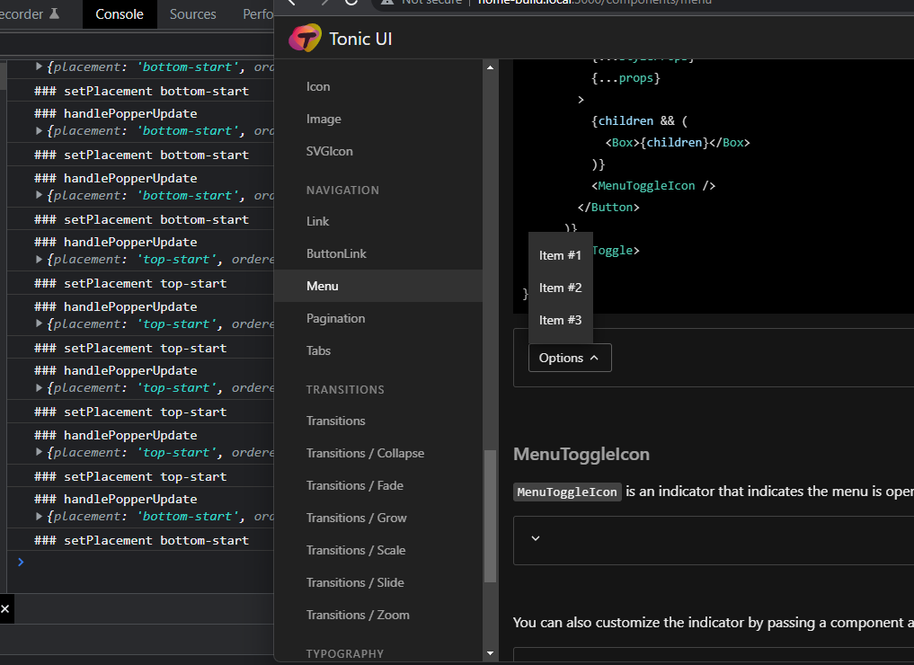 A critical performance issue found in `Popper` that would cause infinite loop with `setState ...