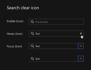 Update clear button style for `SearchInput` component to match visual ...