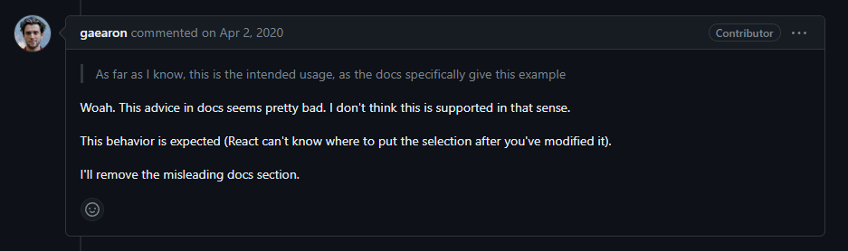 Input cursor position changes to end in SearchInput when controlled usage · Issue #797 ...
