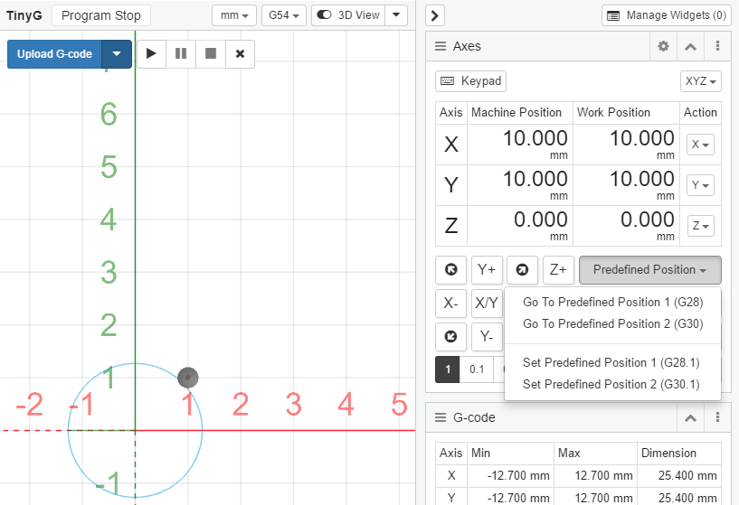 Predefined Position commands fail. · Issue #165 · cncjs/cncjs · GitHub