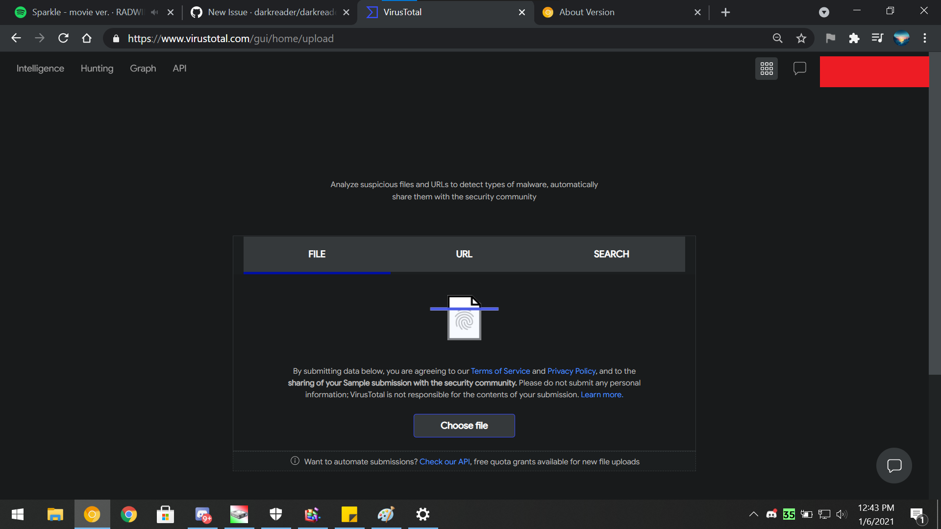 [Broken Website] www.virustotal.com · Issue #4682 · darkreader ...