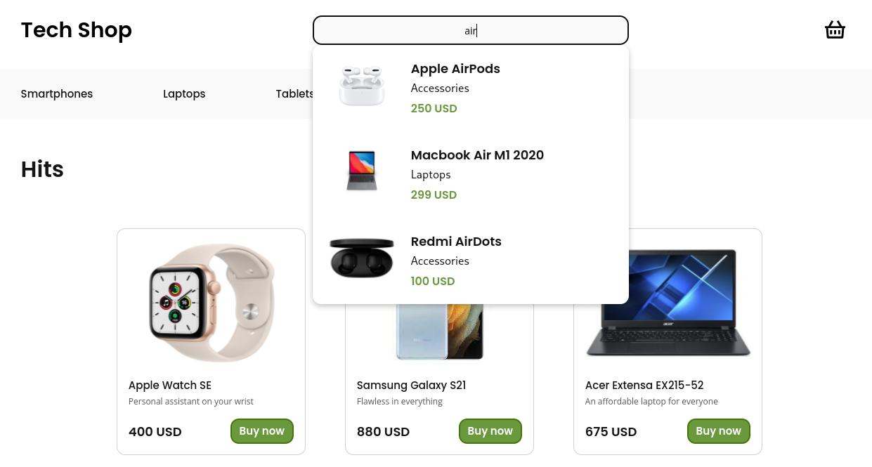 GitHub - ViktoriiaRoi/TechShop: The website for the shop using ReactJS