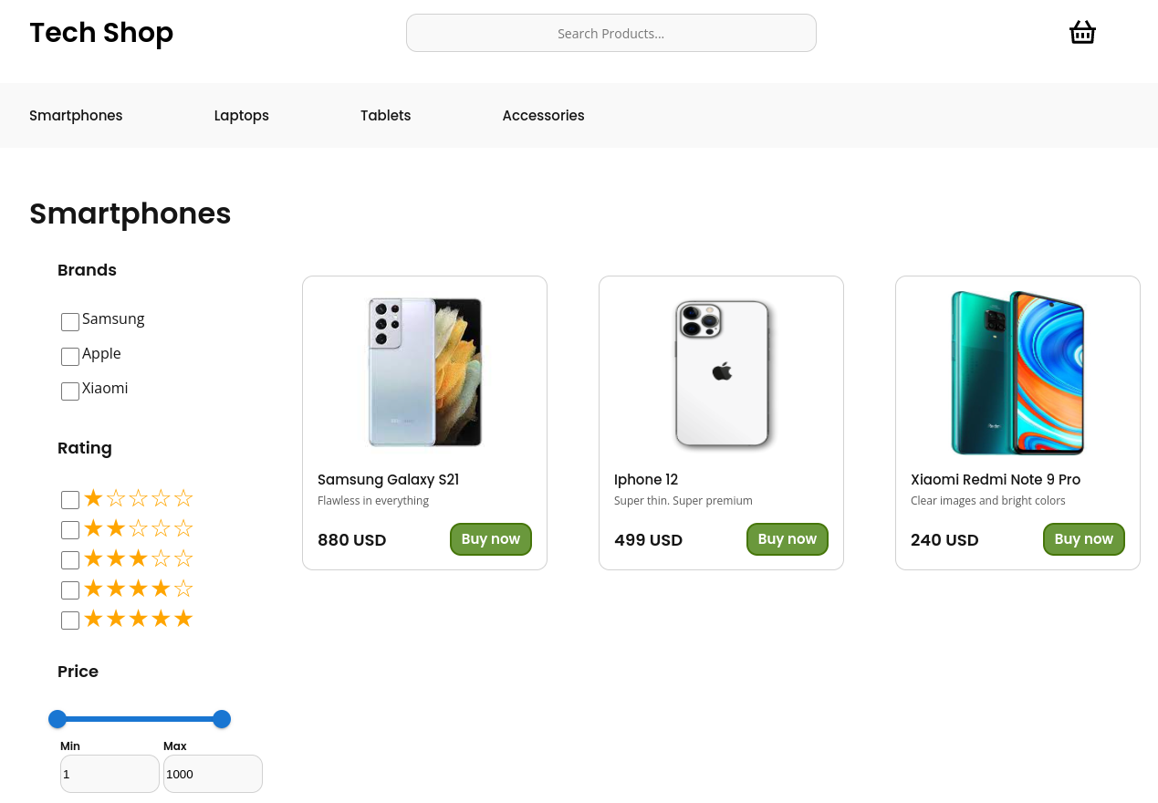 GitHub - ViktoriiaRoi/TechShop: The website for the shop using ReactJS