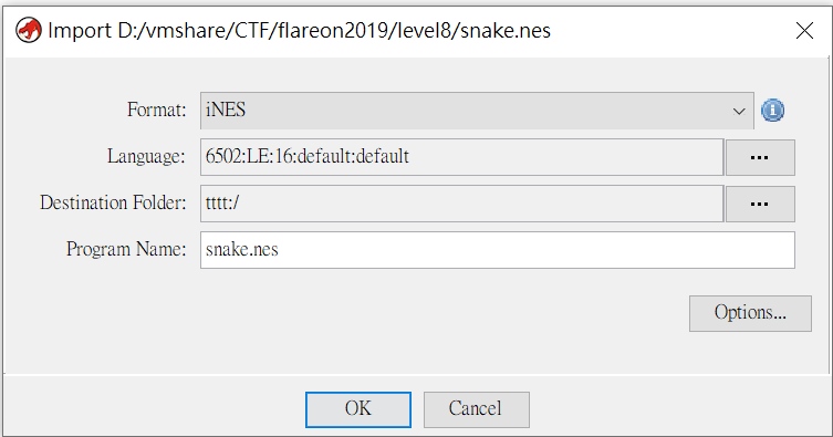 GitHub - bruce30262/flareon6_NES_ghidra_loader: iNES ghidra loader for Flare-on 6 challenge level 8