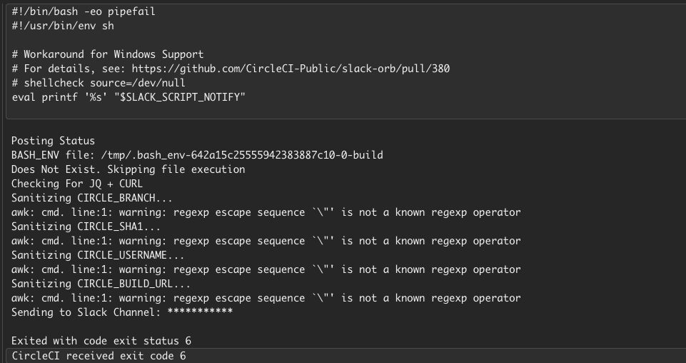 Unexpected Failures on slack success notify · Issue #400 · CircleCI-Public/slack-orb · GitHub