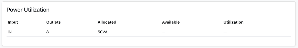 Documenting the "power utilization" features of Netbox · netbox-community netbox · Discussion ...