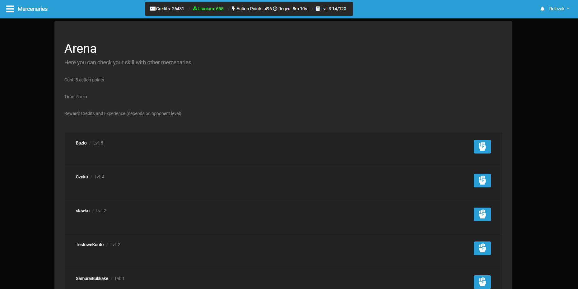 GitHub - Rolczak/Mercenaries: RPG browser game base made with laravel 5