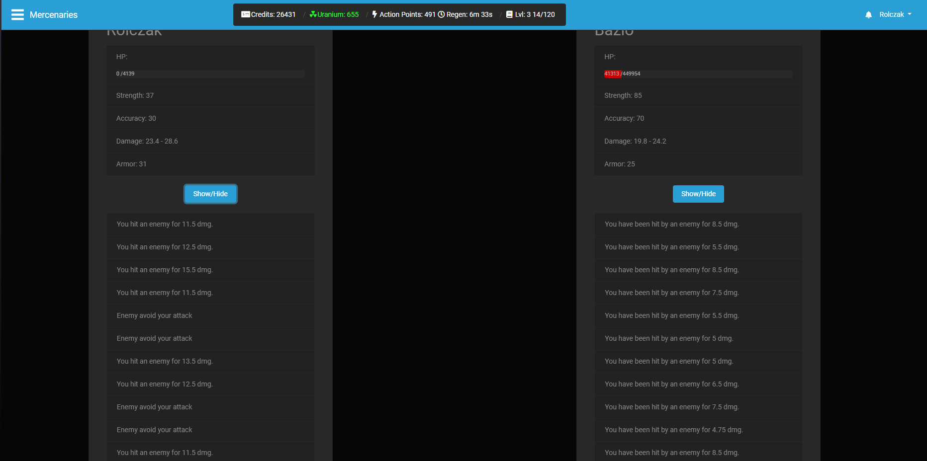 GitHub - Rolczak/Mercenaries: RPG browser game base made with laravel 5