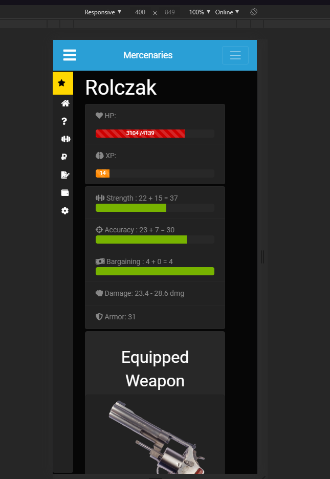 GitHub - Rolczak/Mercenaries: RPG browser game base made with laravel 5