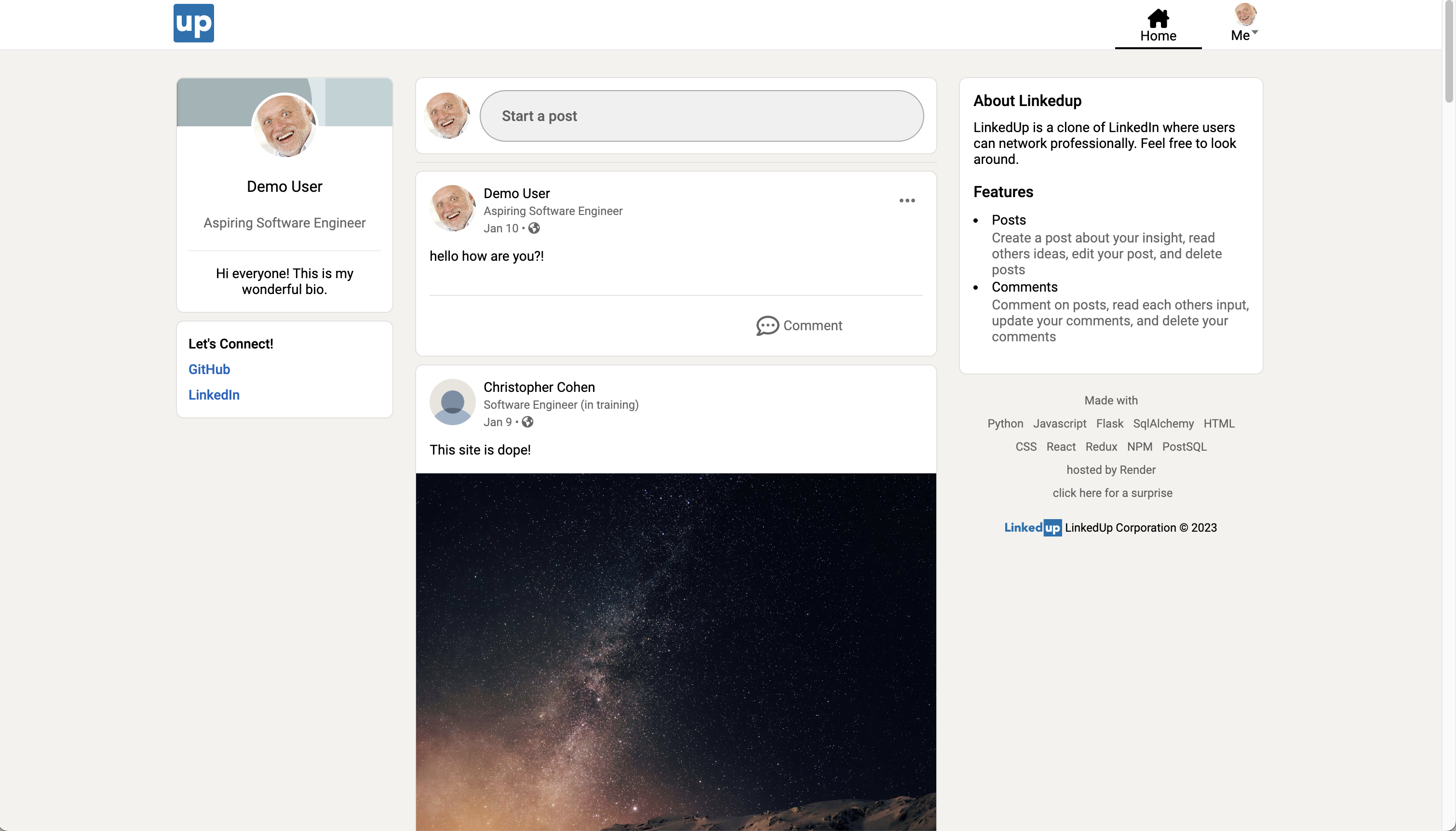 GitHub - kmaikat/linkedup