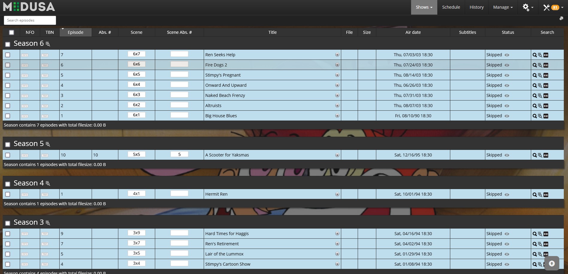 Warning No DVD order available but DVD order is available on thetvdb · Issue #10921 · pymedusa ...